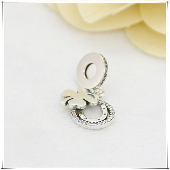 Pandora | Jewelry | Pandora Lover Diamond Fourleaf Clover Charm | Poshmark